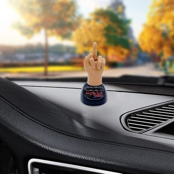 Accessories | Dancing Middle Finger Dashboard Decor Powered By Solar ...